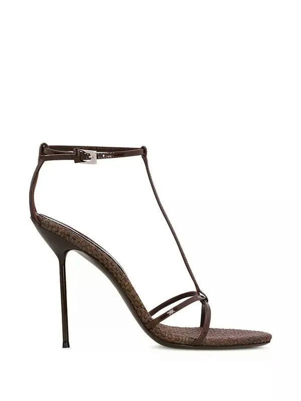 Paris Texas Lidia T-strap Sandals - Brown
