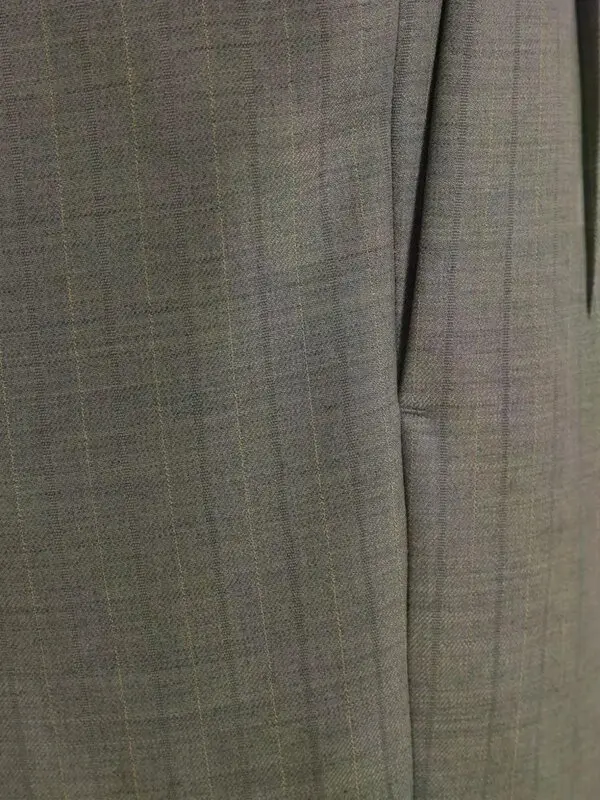 Auralee Wool Pinstripe Trousers