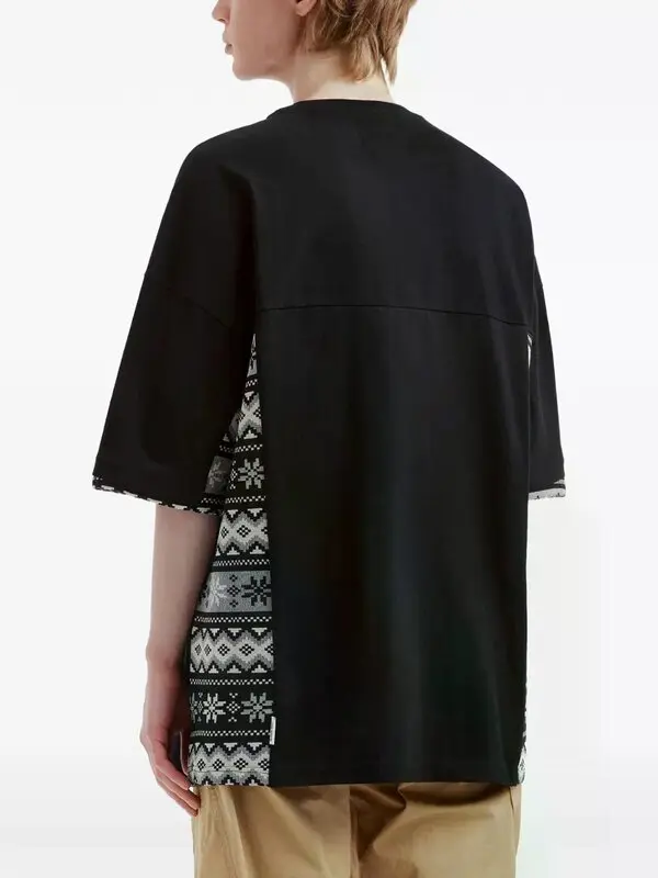 MUSIUM DIV. Patterned Pocket Cotton T-shirt - Black