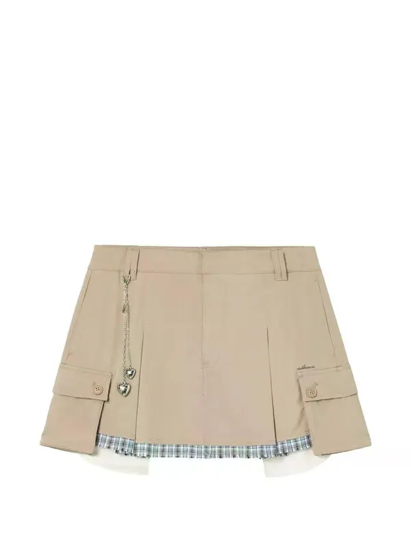 MUSIUM DIV. Heart-charm Pocket Shorts - Neutrals