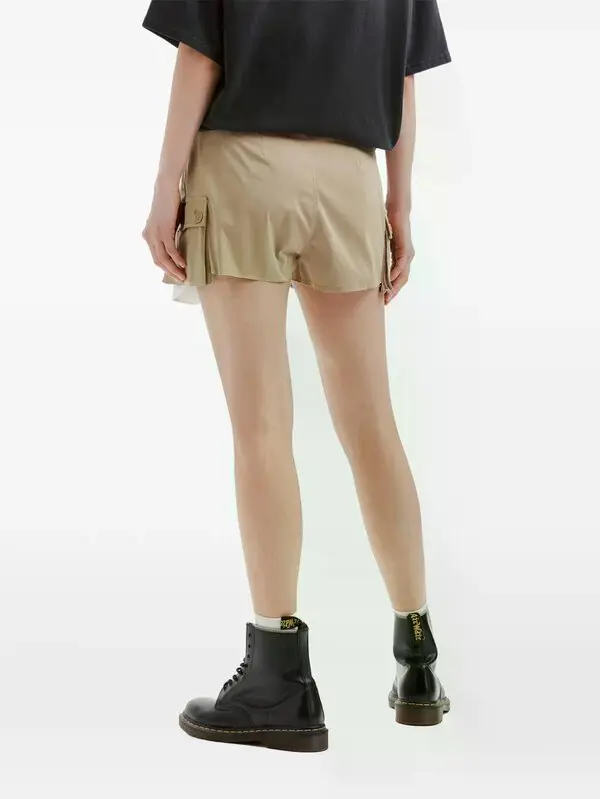MUSIUM DIV. Heart-charm Pocket Shorts - Neutrals