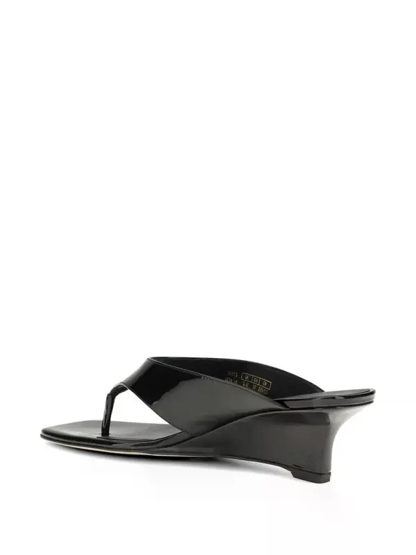 STUART WEITZMAN Vinnie Wedge Sandals - Black
