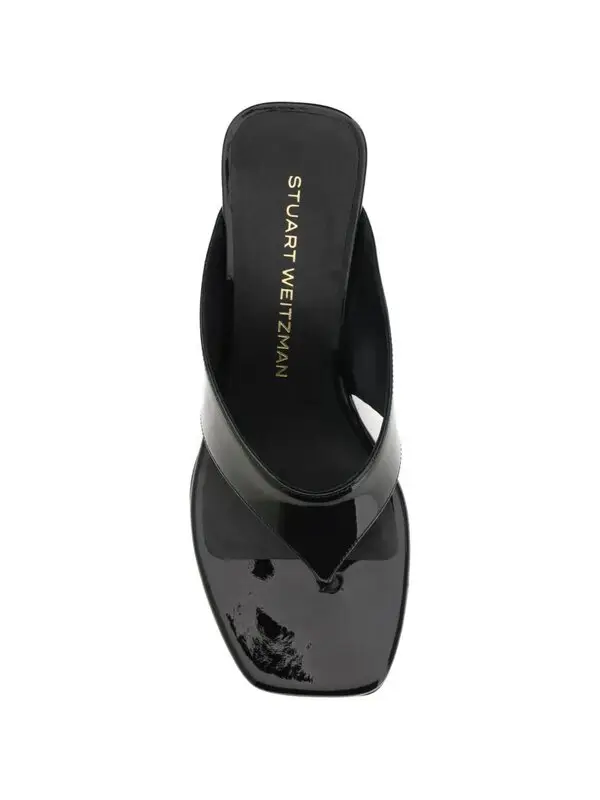 STUART WEITZMAN Vinnie Wedge Sandals - Black