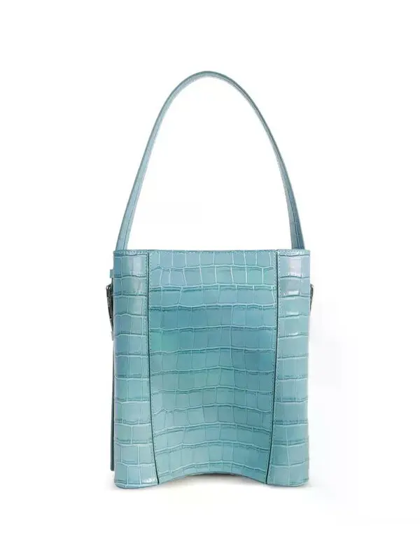 Coperni Ergonomical Crocodile-effect Bucket Bag