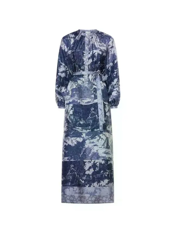 PIERRE-LOUIS MASCIA Floral-pattern Midi Dress