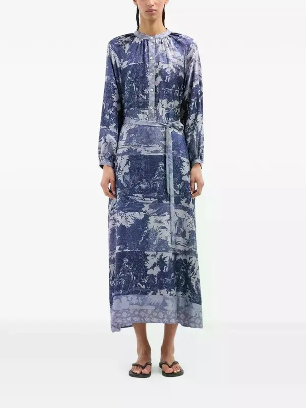 PIERRE-LOUIS MASCIA Floral-pattern Midi Dress