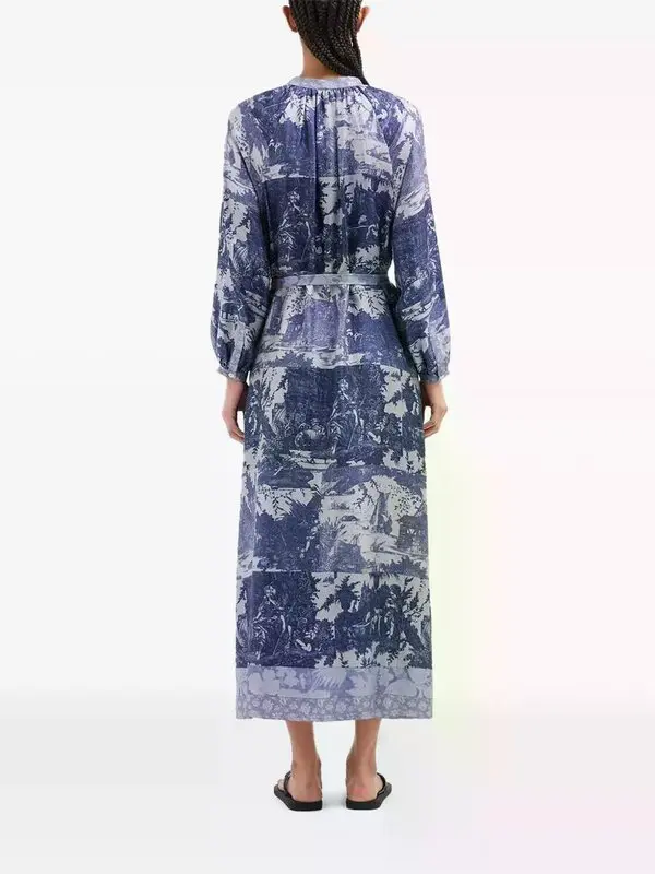 PIERRE-LOUIS MASCIA Floral-pattern Midi Dress