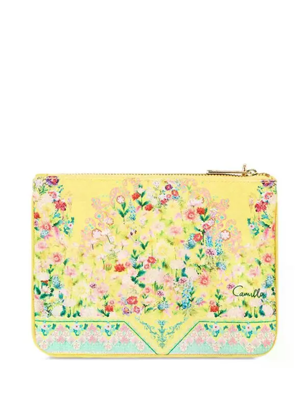 Camilla Floral Print Zip Wallet