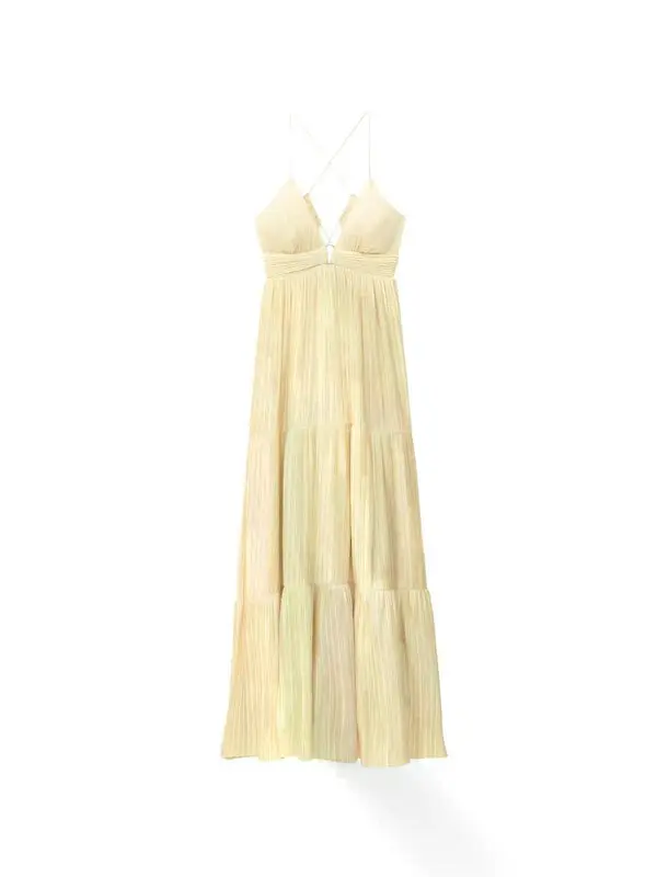 Ba&sh Pleated Tiered-design Dress