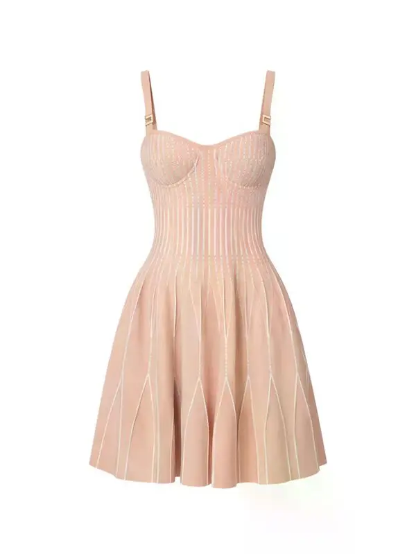 Elisabetta Franchi Pleated Mini Dress
