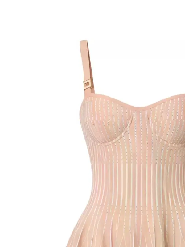 Elisabetta Franchi Pleated Mini Dress