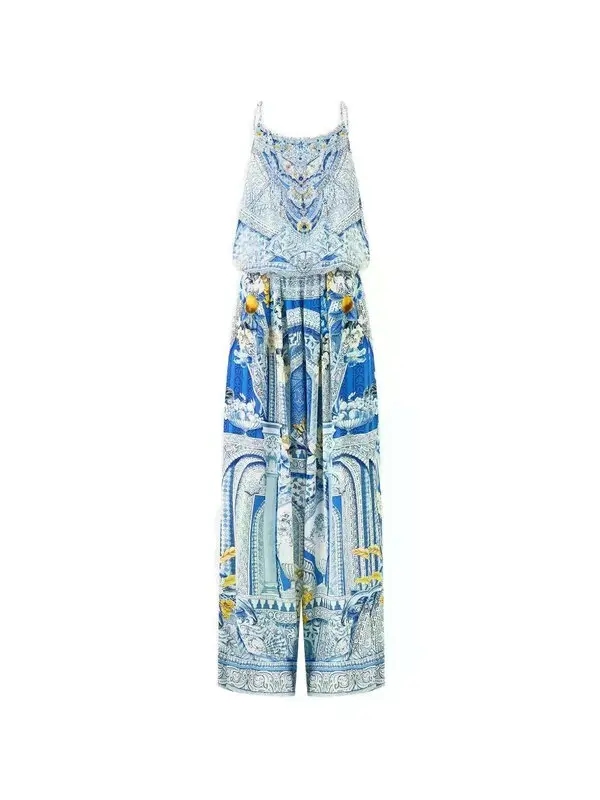 Camilla Shoestring-strap Jumpsuit