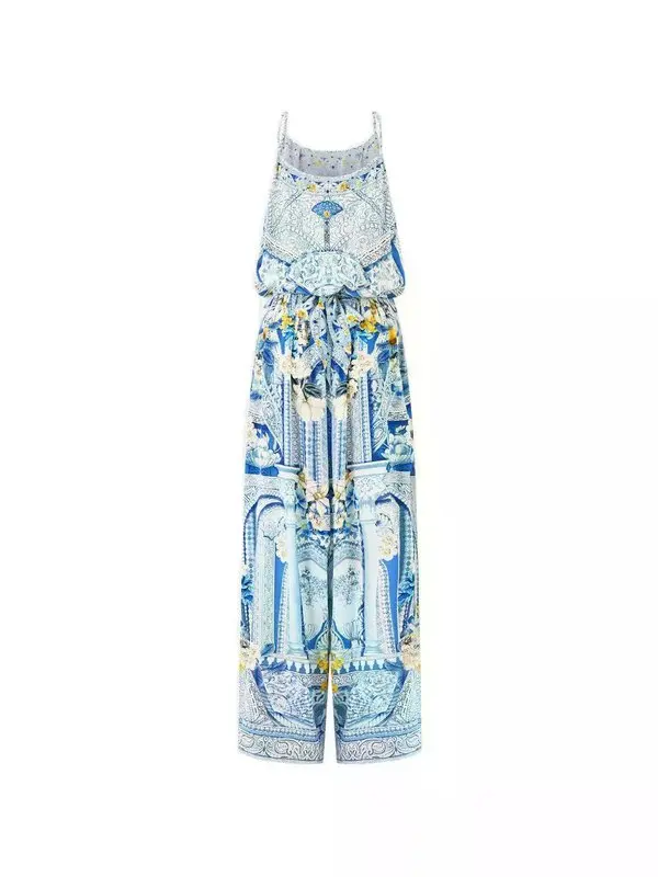 Camilla Shoestring-strap Jumpsuit