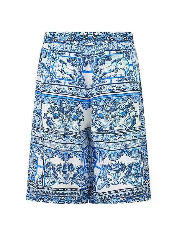 Camilla Printed Elastic Waist Shorts