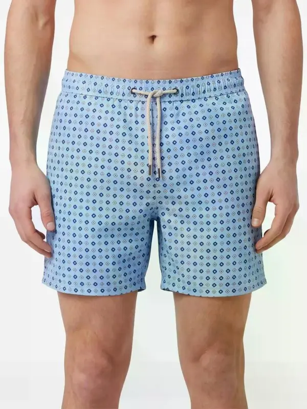 MC2 SAINT BARTH Lighting Drawstring Swim Shorts - Blue