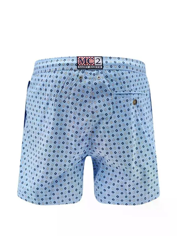 MC2 SAINT BARTH Lighting Drawstring Swim Shorts - Blue