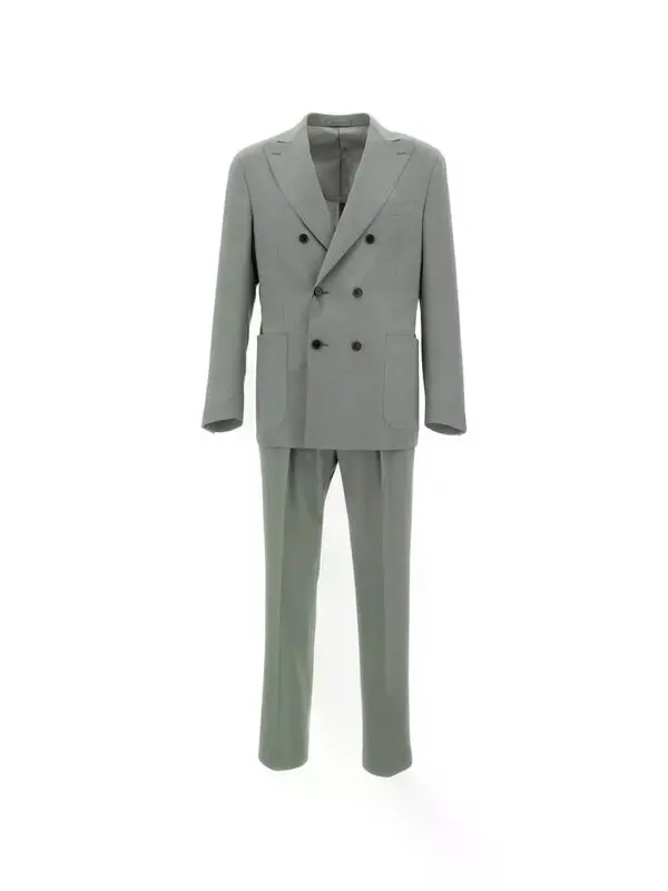Corneliani Double-breasted Patch Pocket Suit