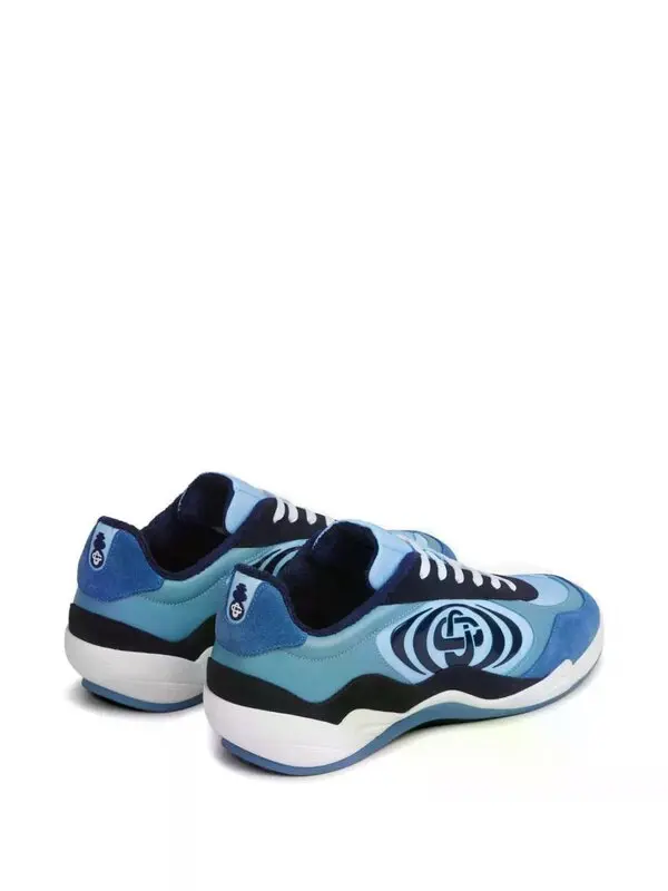Casablanca Logo-detail Leather Sneakers - Blue