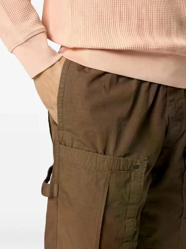 Stone Island Trousers With Compass Badge - Brown