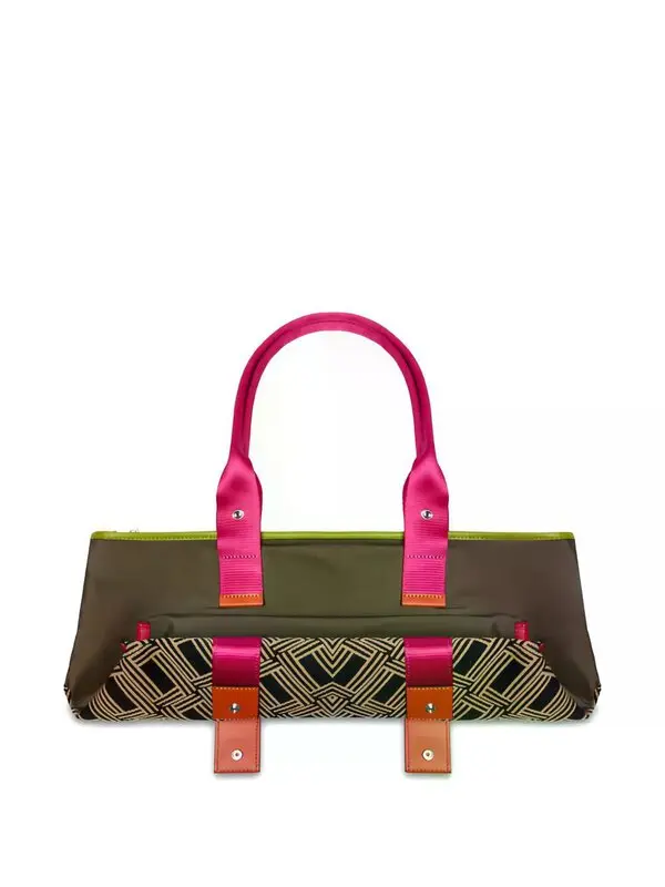 LANCEL Jacquard Zip Tote Bag