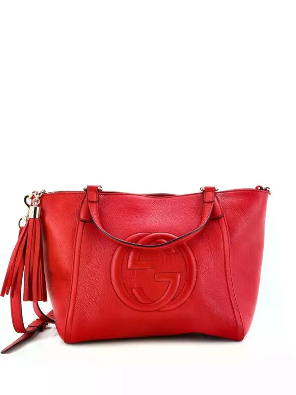 Gucci Soho Convertible Top Handle Satchel - Red