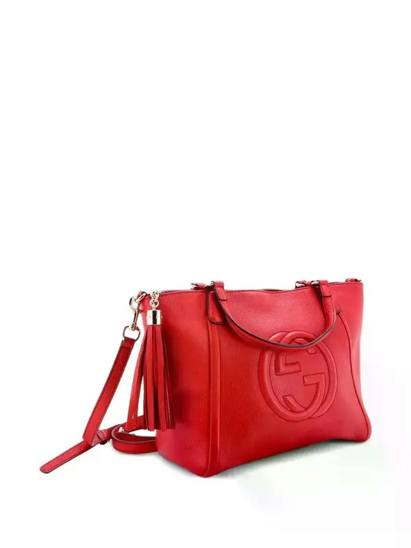 Gucci Soho Convertible Top Handle Satchel - Red