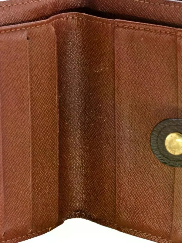LOUIS VUITTON Compact Zippe Wallet Monogram Canvas Small Wallets