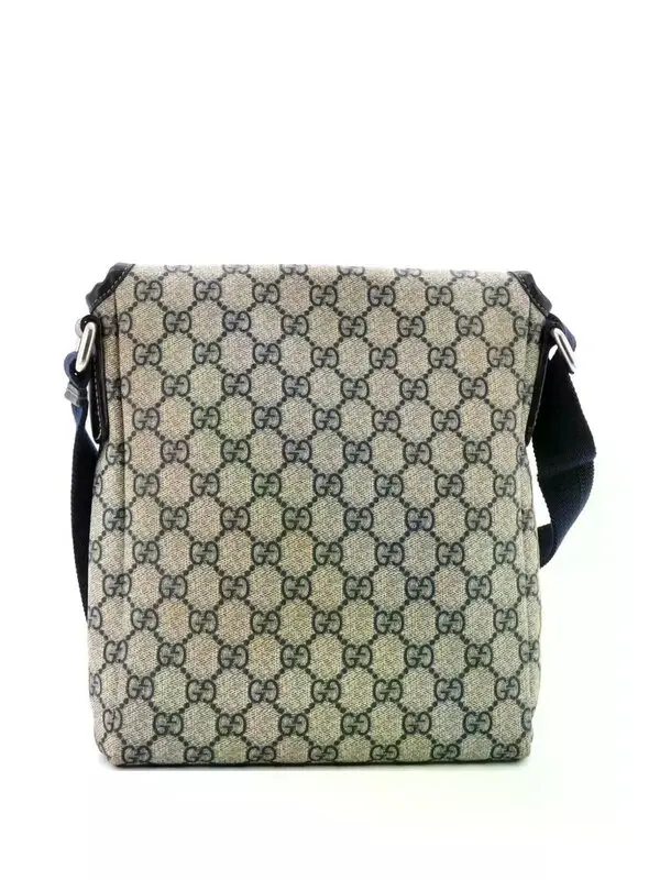 Gucci Flap Messenger Gg Coated Canvas Small Crossbody Bag