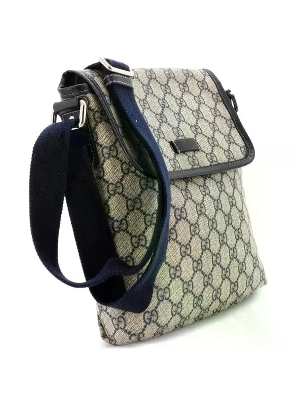 Gucci Flap Messenger Gg Coated Canvas Small Crossbody Bag