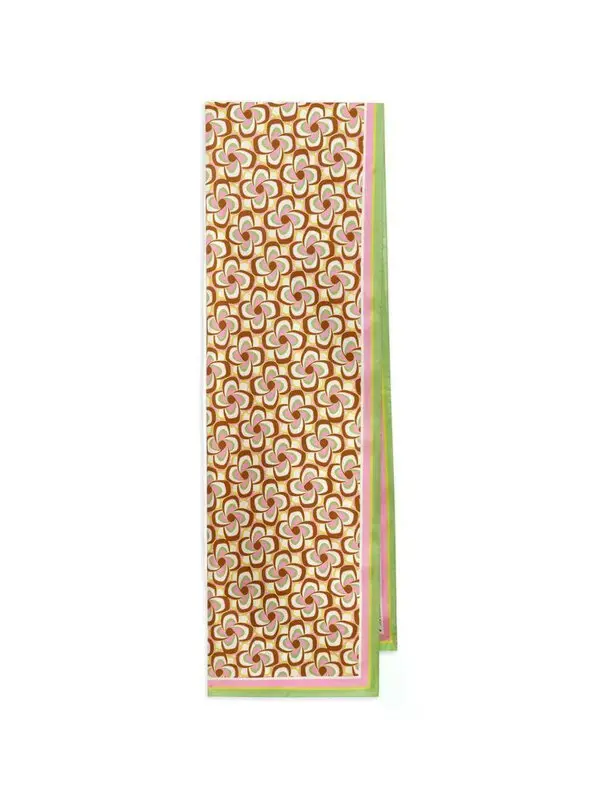 Malìparmi Floral-print Scarf - Neutrals