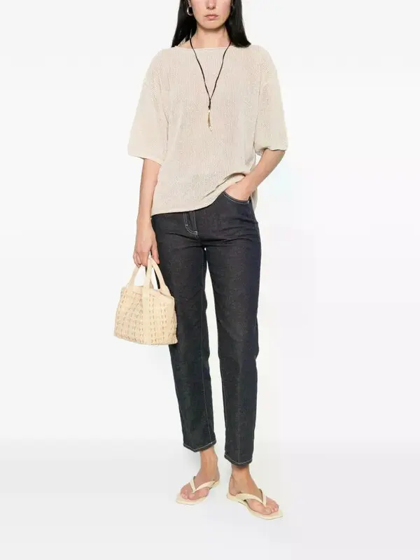 Antonelli Firenze Short-sleeve Cotton Sweater