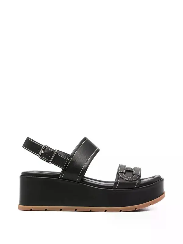 Hogan Logo Detail Sandals