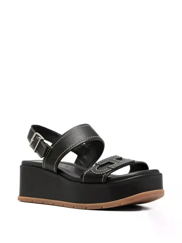 Hogan Logo Detail Sandals