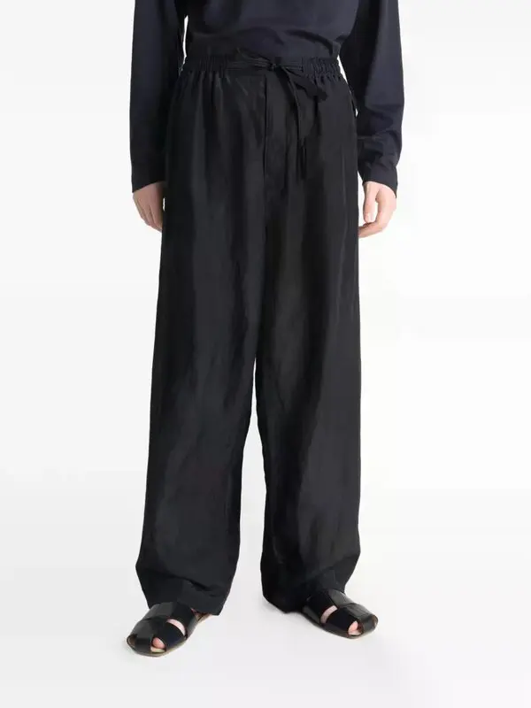 LEMAIRE Drawstring Trousers - Black