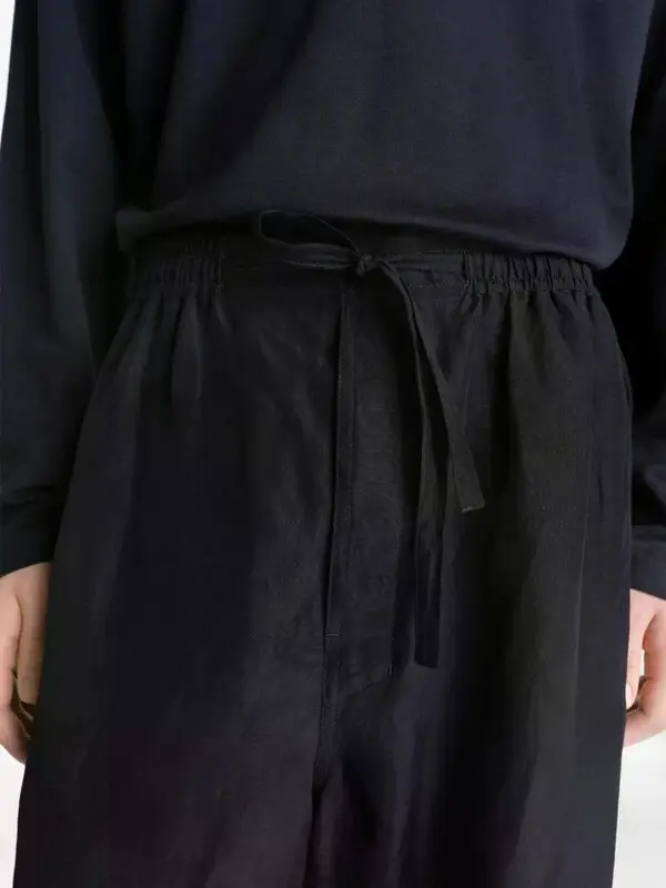 LEMAIRE Drawstring Trousers - Black