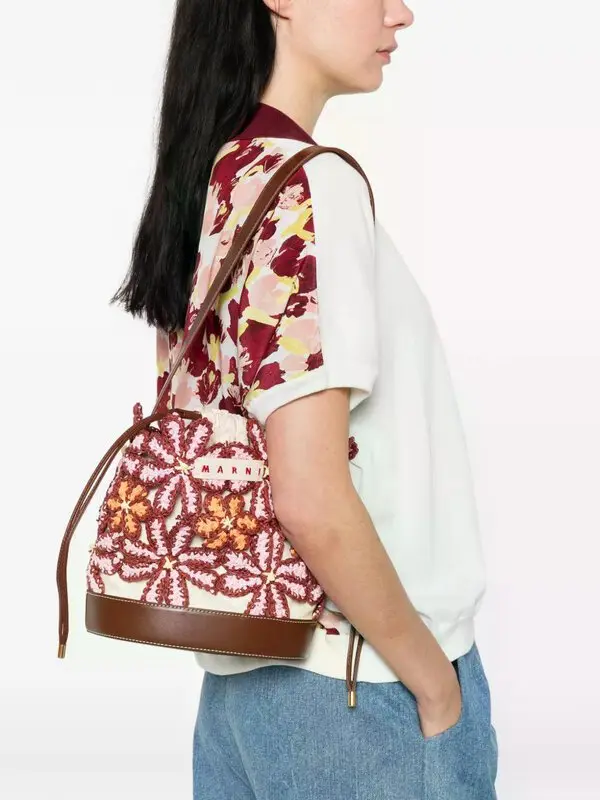 Marni Floral-pattern Bucket Bag