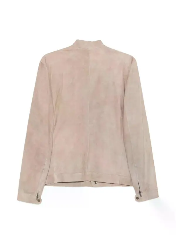 SALVATORE SANTORO Zip-up Suede Jacket