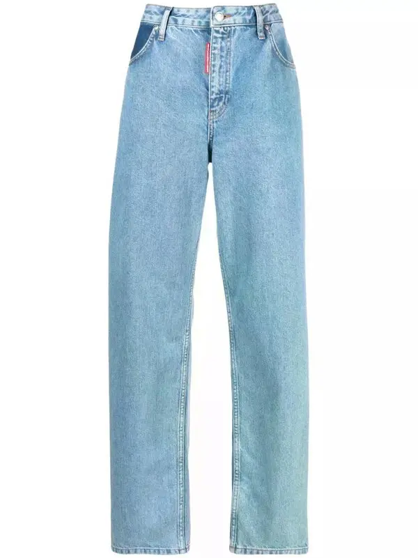 Moschino High-waisted Wide-leg Jeans
