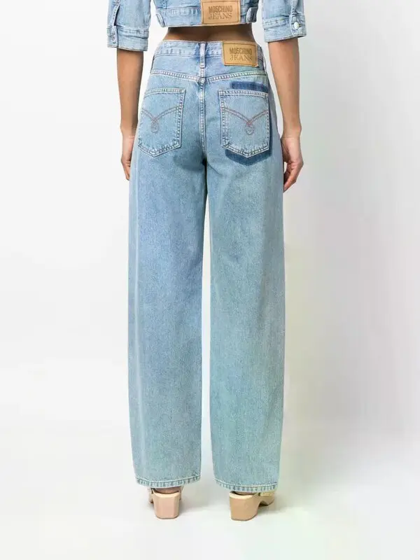Moschino High-waisted Wide-leg Jeans