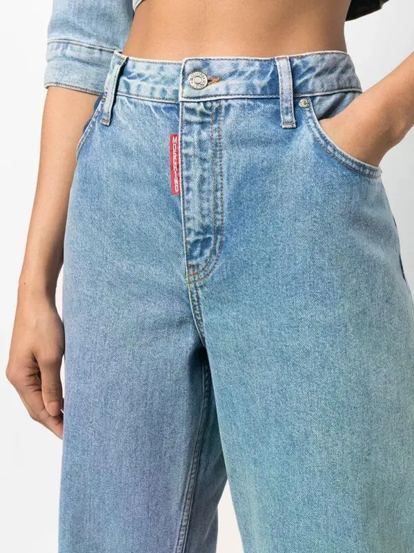 Moschino High-waisted Wide-leg Jeans