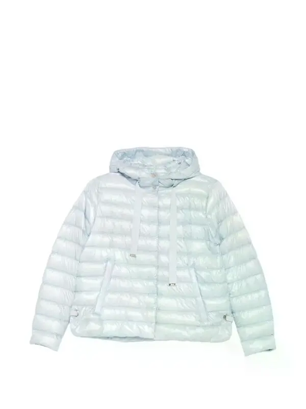 Herno Quilted Hooded Jacket - Blue