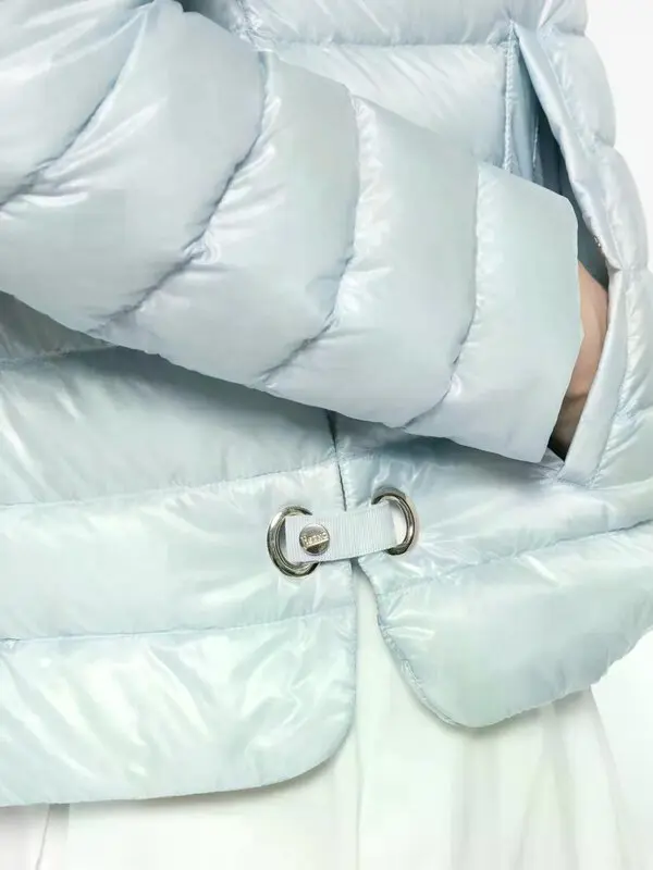 Herno Quilted Hooded Jacket - Blue