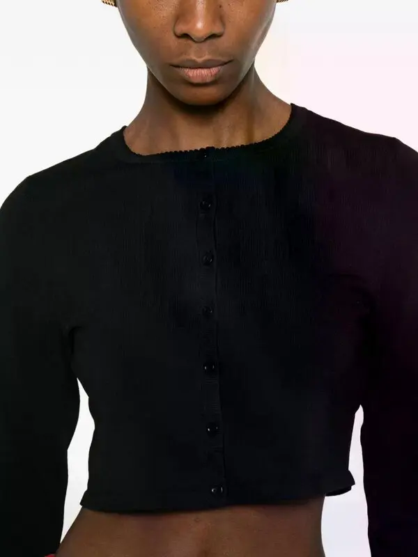 Sandro Button-fastening Cropped Cardigan
