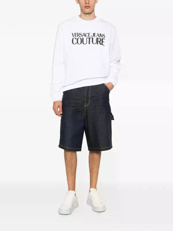 Versace Logo Sweatshirt - White