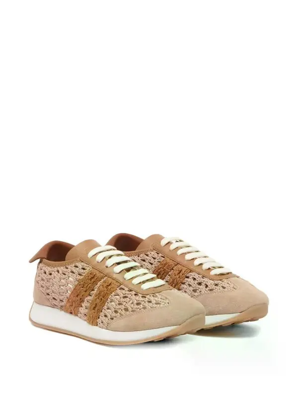 Fabiana Filippi Crochet Striped Sneakers