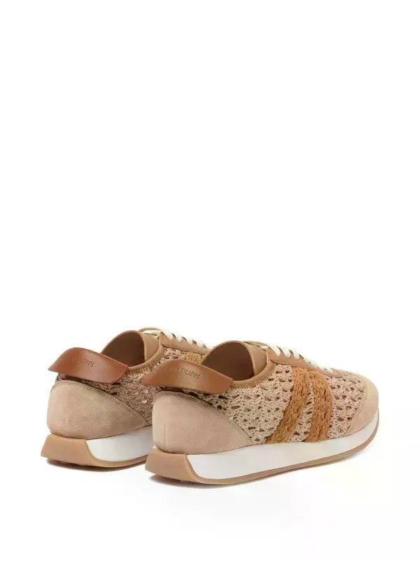 Fabiana Filippi Crochet Striped Sneakers