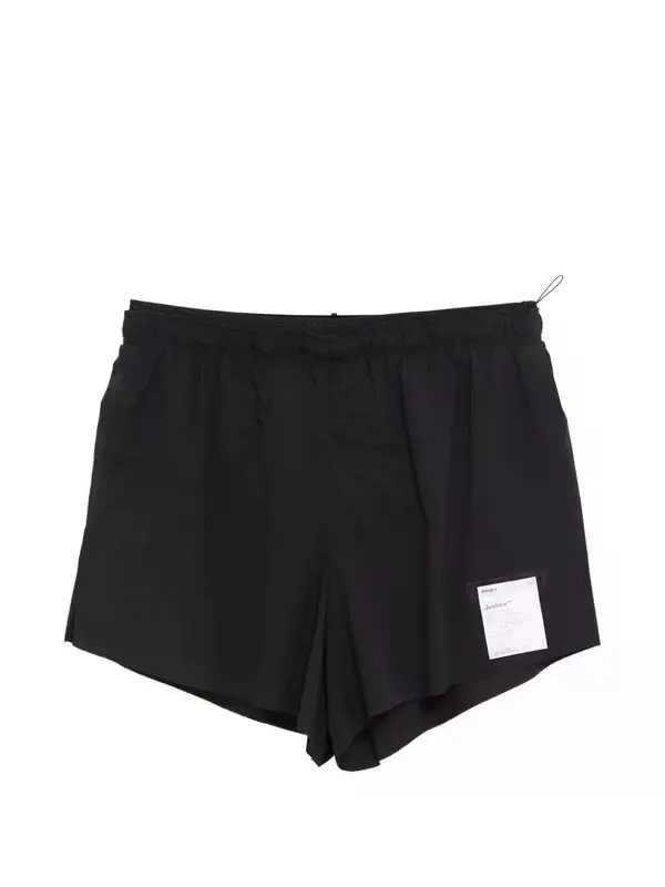 Satisfy Label-detail Shorts - Black