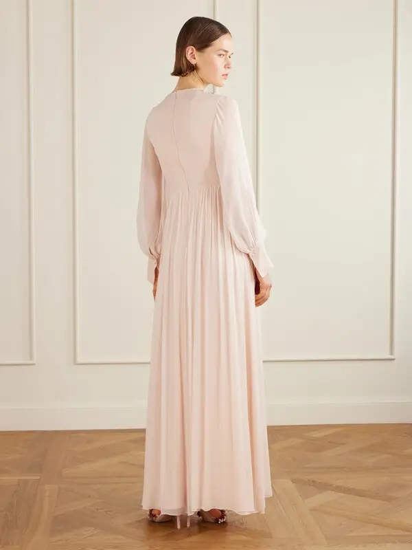 Erdem Crystal-embellished Crêpon Gown