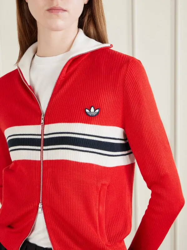 ADIDAS ORIGINALS Logo-embroide Knitted Sweater