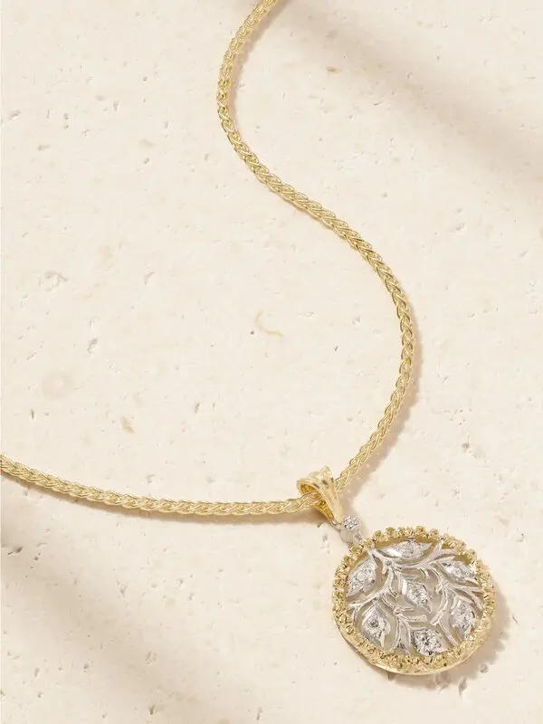 Buccellati Ramage Diamond Necklace - Gold